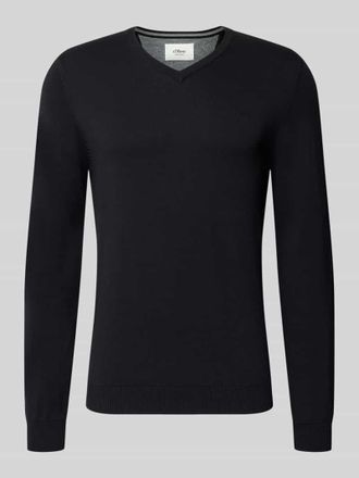 s.Oliver Red Label Pullover mit Logo-Stitching