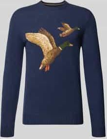 Mc Neal Strickpullover mit Motiv und Rundhalsausschnitt