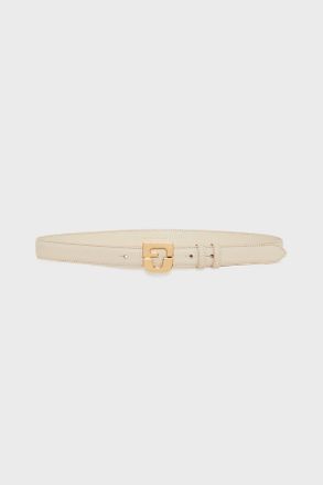 Gerard Darel Ceinture signature en cuir - LAUREN - Ecru