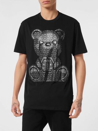 Philipp Plein T-shirt en coton avec imprim&eacute; Teddy Bear et logo Hexagon