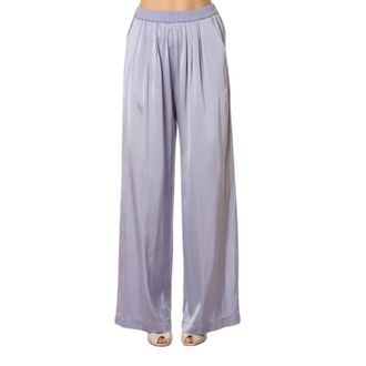 Forte_Forte Femme, Pantalons, Violet, Taille: 42 FR Pantalone ampio in seta
