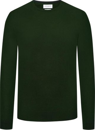 Tom Rusborg Leichter Rundhalspullover aus maschinenwaschbarer Merinowolle in