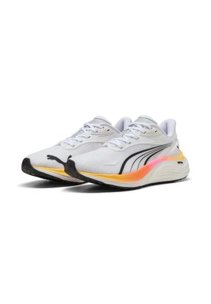 Puma Puma Damen Electrify Nitro 4 WN Stra&szlig;en-Laufschuh, Wei&szlig;-Sun Stream-Poison Pink, 38.5 EU, Puma White Sun Stream Poison Pink, 38.5 EU