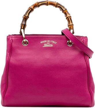 Gucci Hobo Bags - Small Calfskin Bamboo Shopper Satchel - Gr. unisize - in Gold - für Damen