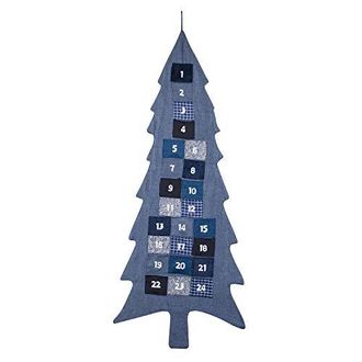 Pajoma XXL Adventskalender zum Bef&uuml;llen Weihnachtsbaum aus Stoff zum Aufh&auml;ngen Weihnachten, Weihnachtskalender DIY von pajoma