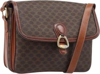 Celine Pre-owned Canvas Cross Body Bag - Femme - Pre-owned - Brun - Taille: ONE Size