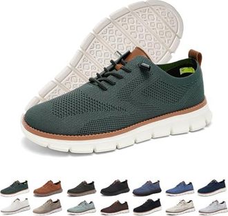 Generic Comfofeet Urban Chaussures ultra confortables en maille pour homme Chaussures de marche décontractées, Vert, 42 2/3 EU