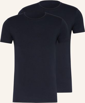 Falke 2er-Pack T-Shirts Daily Comfort blau