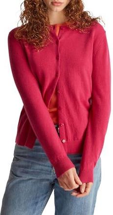 Benetton Maglia Coreana M/L 1002d5485 Cardigan, Aubergine, S Femme