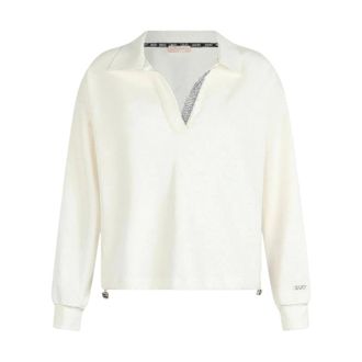 Liu Jo Femme, Tops, Blanc, Taille: 42 FR Felpa SweaT-shirt