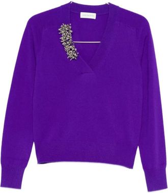 Dries Van Noten Damen, Strickwaren, Lila, SGröße