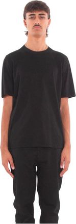 Transit Par-Such Homme, Tops, Noir, Taille: XL Supima Cotton Knit Neck Tee