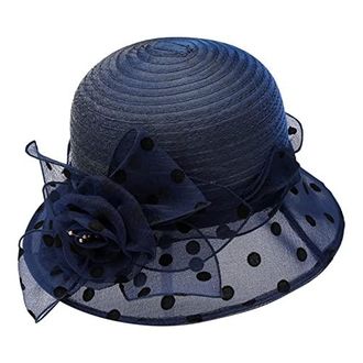 Generic Petite Chapeaux pour femme Chapeau de vacances Soleil d&eacute;t&eacute; Chapeau de plage Chapeau dext&eacute;rieur pour homme, bleu marine, Taille unique