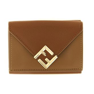 Fendi Bifold-Geldb&ouml;rse mit FF-Schlie&szlig;e - - Accessories - Damen - Braun - ONE SIZE