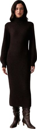 A|X Armani Exchange Robe longue en maille - Femme - Robes - Brun - Taille: 42 FR