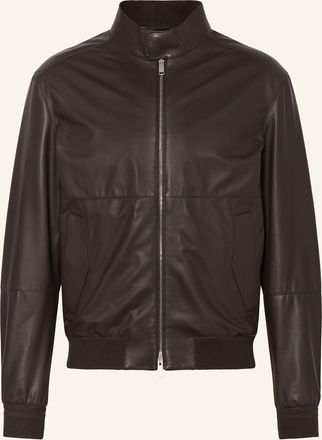 Ermenegildo Zegna Zegna Lederblouson braun