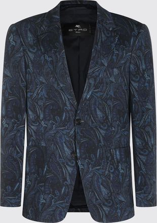 Etro Blazer droit en laine &agrave; imprim&eacute; Paisley et revers en pointe