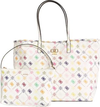 Guess Femme, Sacs, Blanc, Taille: ONE Size Shopping Bag with Double Handle