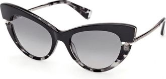 Max Mara Femme, Accessoires, Brun, Taille: 56 MM Mm0187 Lunettes de soleil Cat-Eye