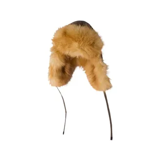 Miu Miu Technical Fabric And Faux Fur Trapper Hat