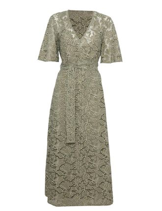 Pennyblack Womens Dress Broderie Anglaise Green Cotton