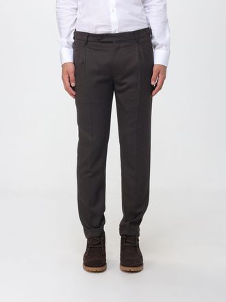 Berwich Pantalon chino en laine coupe slim avec pinces