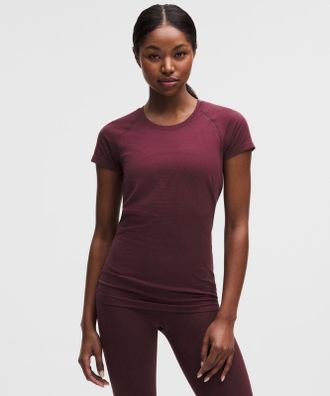 lululemon T-Shirt Swiftly Tech 2.0 Longueur hanche pour Femmes - Burgundy - Taille 10