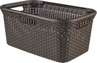 Curver 00708-210-00 Wäschebox Style, 45 L, Dunkelbraun