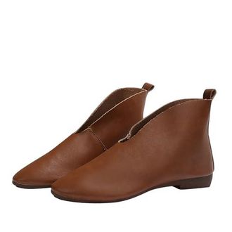 Generic Bottines Chelsea confortables &agrave; enfiler pour femme - Talon bas - Bout pointu - Style d&eacute;contract&eacute; - Classique - Pour le travail, les f&ecirc;tes, les loisirs