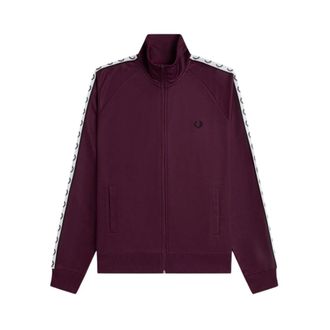 Fred Perry Contrast Tape Track Jacket - - Sport - Herren - Lila - XL