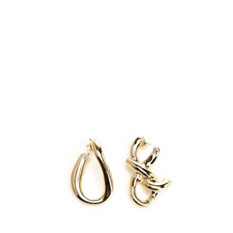 Givenchy Chain Link Asymmetrische Ohrringe aus Metall - - Accessories - Damen - Gelb - ONE SIZE