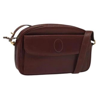 Cartier Sac bandouli&egrave;re en cuir Pre-owned - Femme - Pre-owned - Rouge - Taille: ONE Size