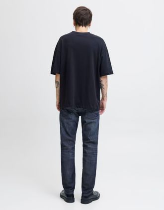 Jack & Jones Mike jean coupe fusel&eacute;e taille mi-haute en denim bleu