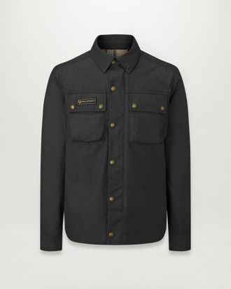 Belstaff Chemise Mansion Pour Homme Cotton Canvas Noir 2xl