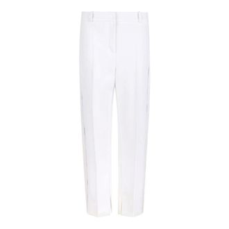 Elisabetta Franchi Femme, Pantalons, Blanc, Taille: 38 FR Pantalons In Crepe Fabric