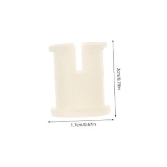 FOMIYES 30 St&uuml;ck Kunststoff Rollenschafth&uuml;lsen f&uuml;r B&uuml;rostuhlrollen Wei&szlig;e Stuhlrollenaufnahmen mit Steckbefestigung Ersatz Rollenadapter f&uuml;r M&ouml;bel und Schwenkr