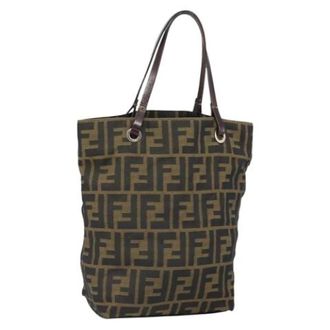 Fendi Pre-owned Canvas Tote Bag - - Pre-owned - Damen - Braun - ONE SIZE
