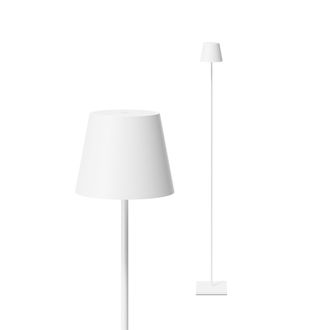 Sigor Nuindie Stehleuchte - Dimmbare LED Akku-Stehlampe Indoor & Outdoor, IP54 spritzwassergesch&uuml;tzt, H&ouml;he 120 cm, aufladbar mit Easy Connect, 12 h Leuchtda