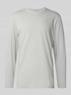 Ragman Longsleeve mit geripptem Rundhalsausschnitt