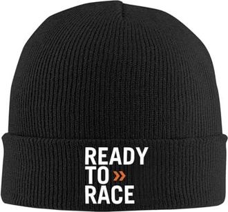 Generic Casquette Homme, Symbole de fl&egrave;che Ready Race pour Hommes, Bonnet tricot&eacute; Unisexe, Bonnet, Coiffe de Pull, Cadeau Thermique Chaud Hiver pour Le v&eacute;lo e