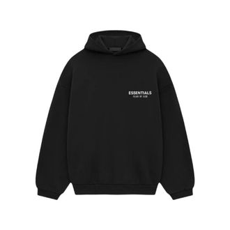 Fear of God unisex, Sweatshirts et sweats &agrave; capuche, Noir, Taille: XL Essentials Fleece Sweat &agrave; capuche (Fw24)