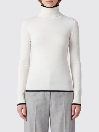 Toteme Top &agrave; col roul&eacute; en viscose c&ocirc;tel&eacute;e coupe slim avec finitions contrastantes