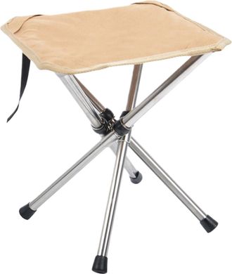 Generico Camping-Hocker, zusammenklappbarer Strandstuhl, Outdoor-Stuhl, leichter Outdoor-Paket-Sitz, tragbarer Edelstahlst&auml;nder f&uuml;r Camping, Angeln, Wandern