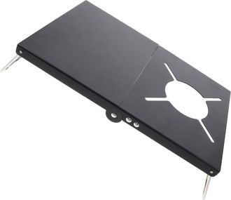 Pretyzoom Tragbarer Camping Klapptisch aus Edelstahl Leichter Tisch für Outdoor Picknick Grillen Kompakt Stabil und Schnell Abbaubar für Wandern und Rucksacktou