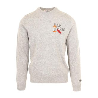 MC2 Saint Barth Rundhals-Strickware - - Knitwear - Herren - Grau - L