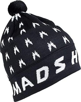 Madshus Unisex - Erwachsene M&uuml;tze Logo Beanie Black - 18F4307 Bonnet, Noir, 1SIZ Mixte-Adulte