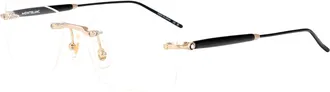 Montblanc MB0411O Metal Sunglasses - Gold