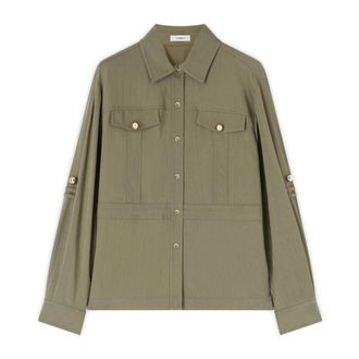 Motivi Kordelzug-Shirt - - Blouses & Shirts - Damen - Gr&uuml;n - M