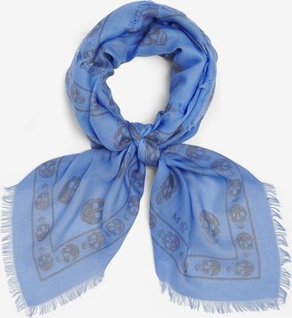 Alexander McQueen Classic Skull Foulard - Item 8078894943Q4963
