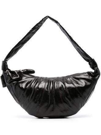 Christophe Lemaire grand sac port&eacute; &eacute;paule Croissant - Noir